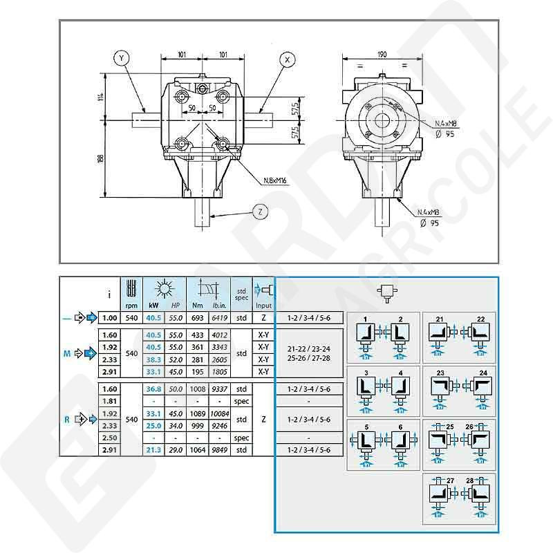 Boitier T-278A-278005-COMER | Cardan Agricole
